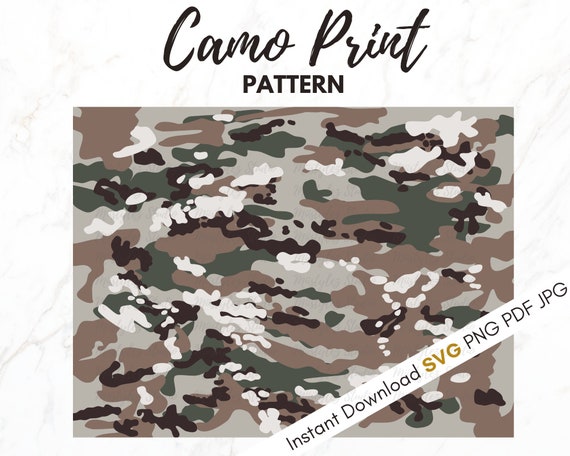 Camo Print Pattern Camouflage SVG Military Patterns Hunting | Etsy