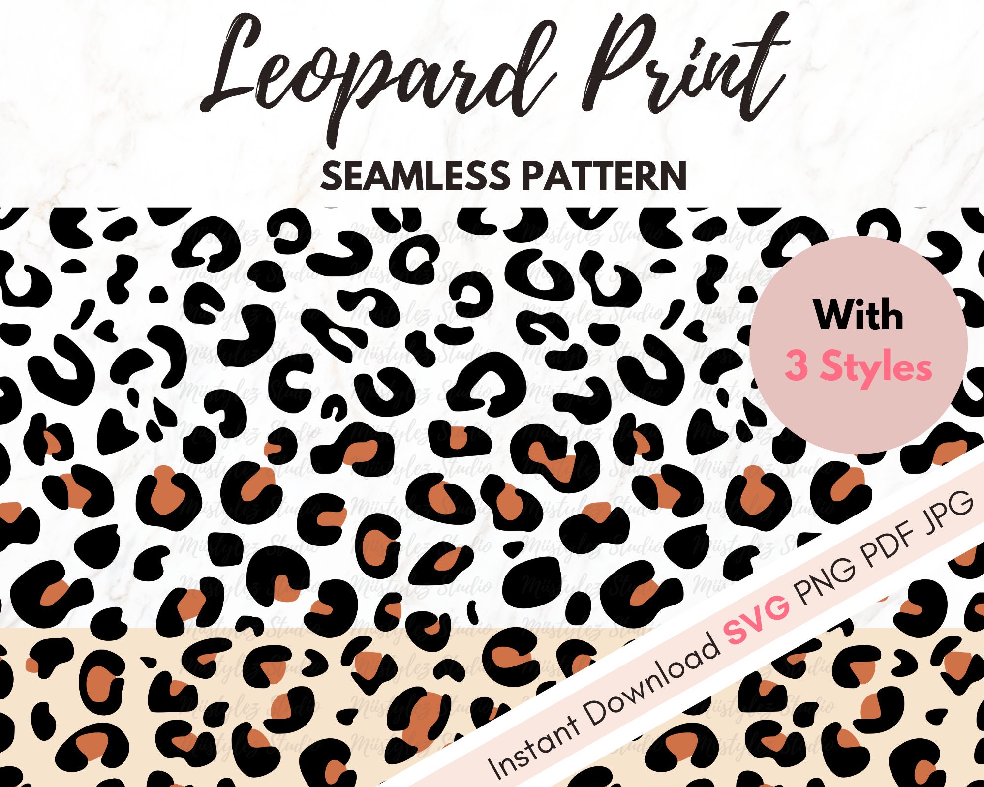 Cheetah Prints Pattern Background Vector Seamless Jaguar Prints Pattern ...