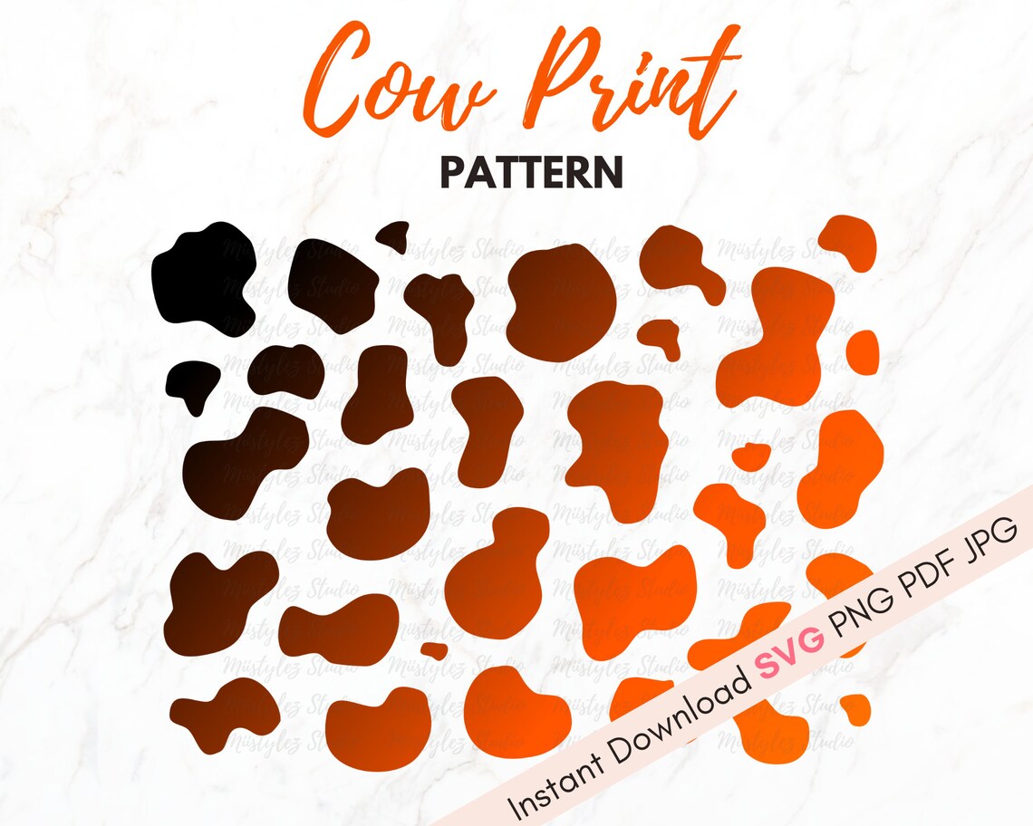 Cow SVG PNG, Fall Designs, Autumn Cut Files, Layer Files, Instant ...