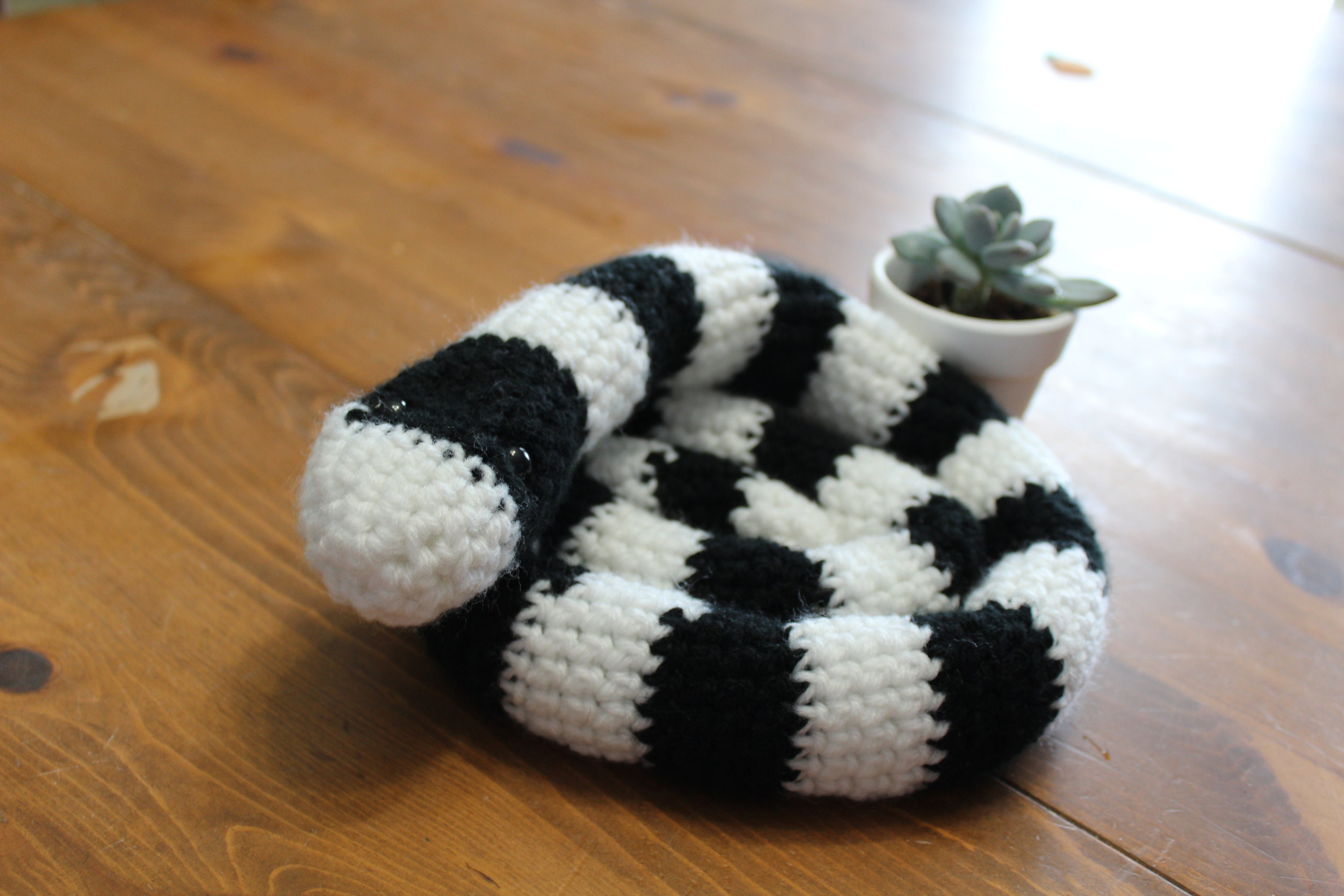 Slithers the Sea Krait Handmade Crochet Stuffed Snake - Etsy