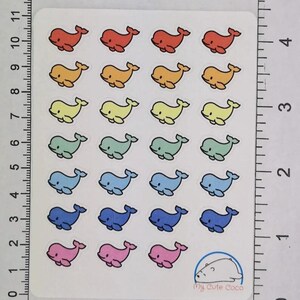 Cute Beluga Whale Stickers - Ocean-themed Planner and Journal Decor in ...