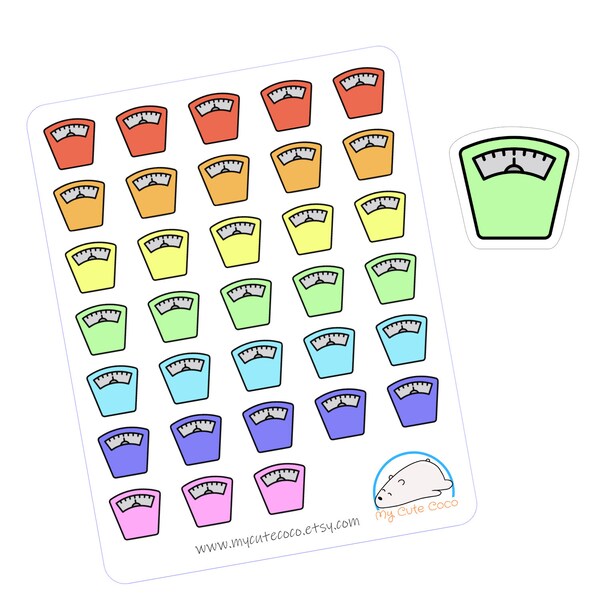 Scale Stickers - Etsy