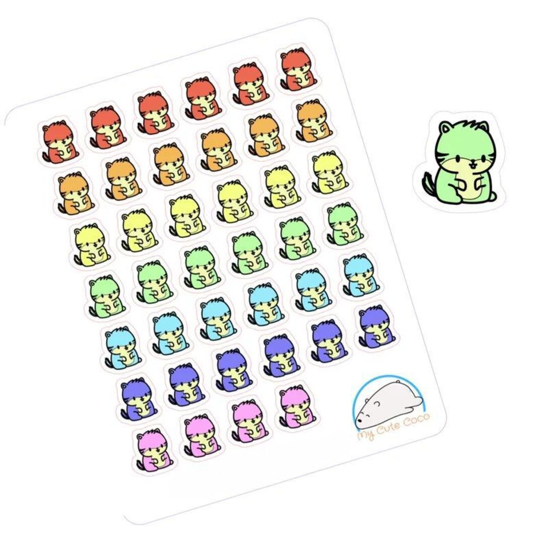 Chipmunk Stickers - Cute Animal Decals for Planners, Journals, and ...