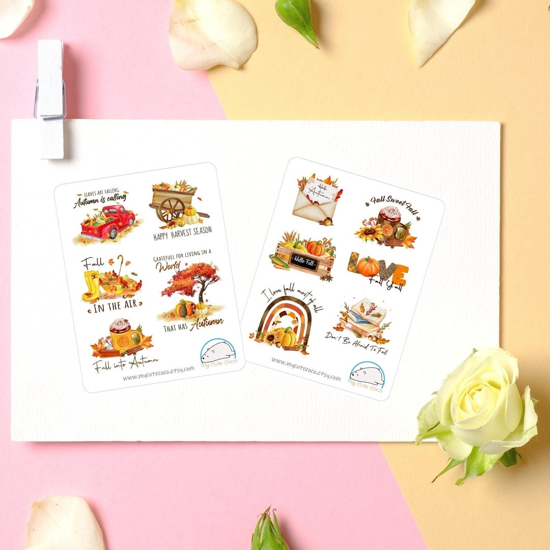 Fall Quotes Stickers Stickers for Planner and Journal - Etsy