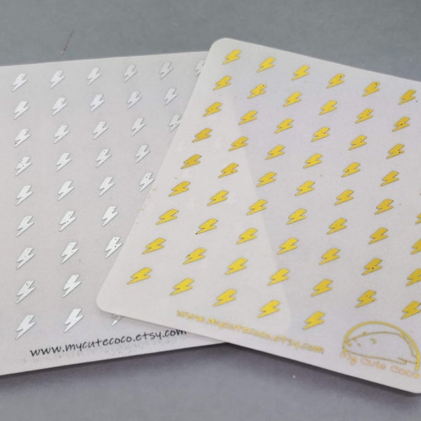 Lightning Stickers - Etsy