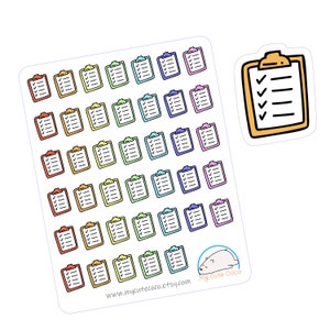 Checklist Stickers for Journal and Planner Rainbow Stickers - Etsy