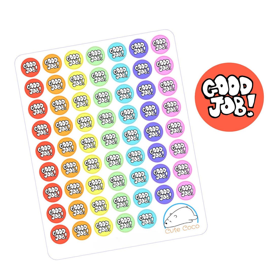 Good Job Stickers Colorful Decorations for Planners, Journals, Diaries ...