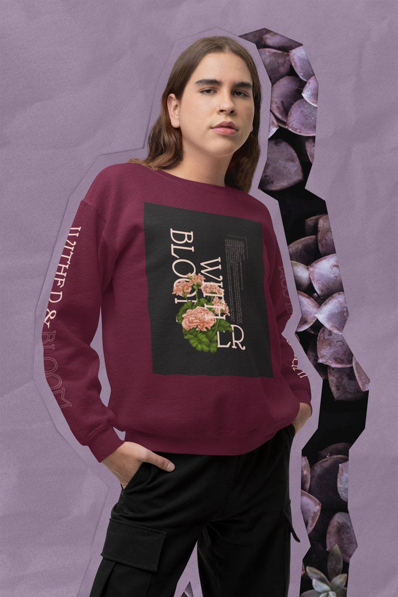 Wither & Bloom Dnd Spell Crewneck, Dungeons and Dragons Crewneck Sweatshirt, Cute Druid ...