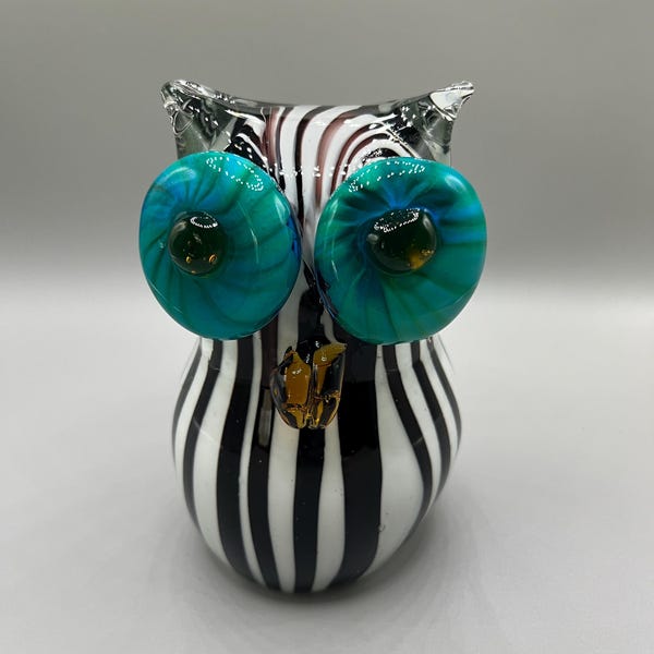 Murano Owl Paperweight - Etsy
