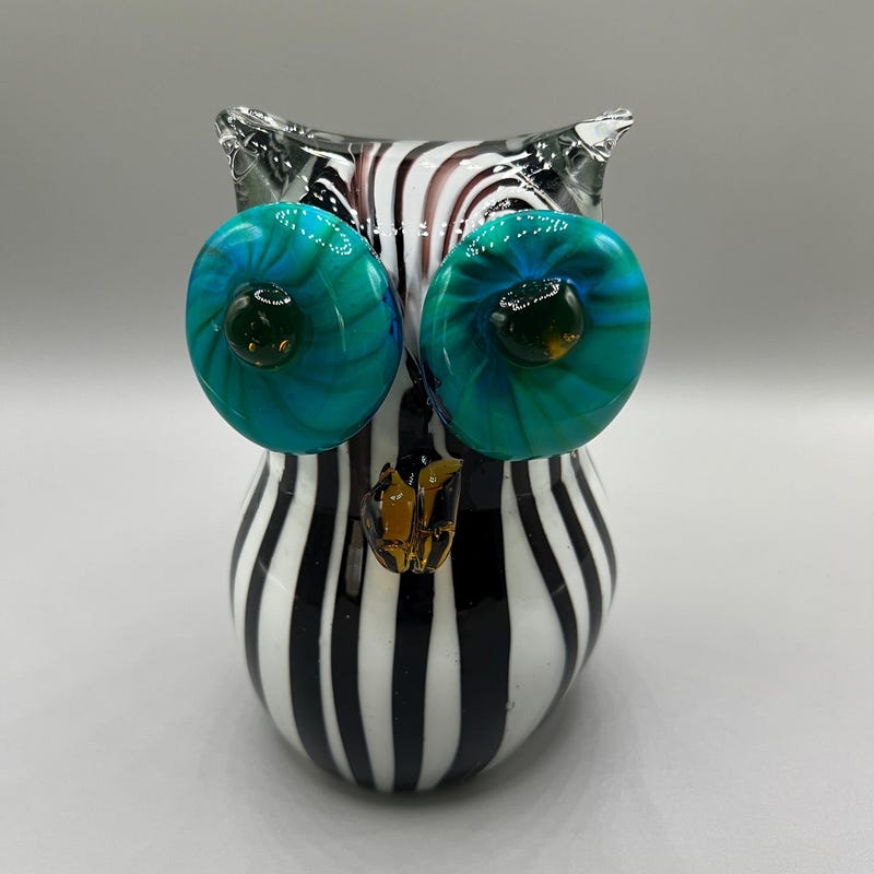 Murano Owl Paperweight - Etsy
