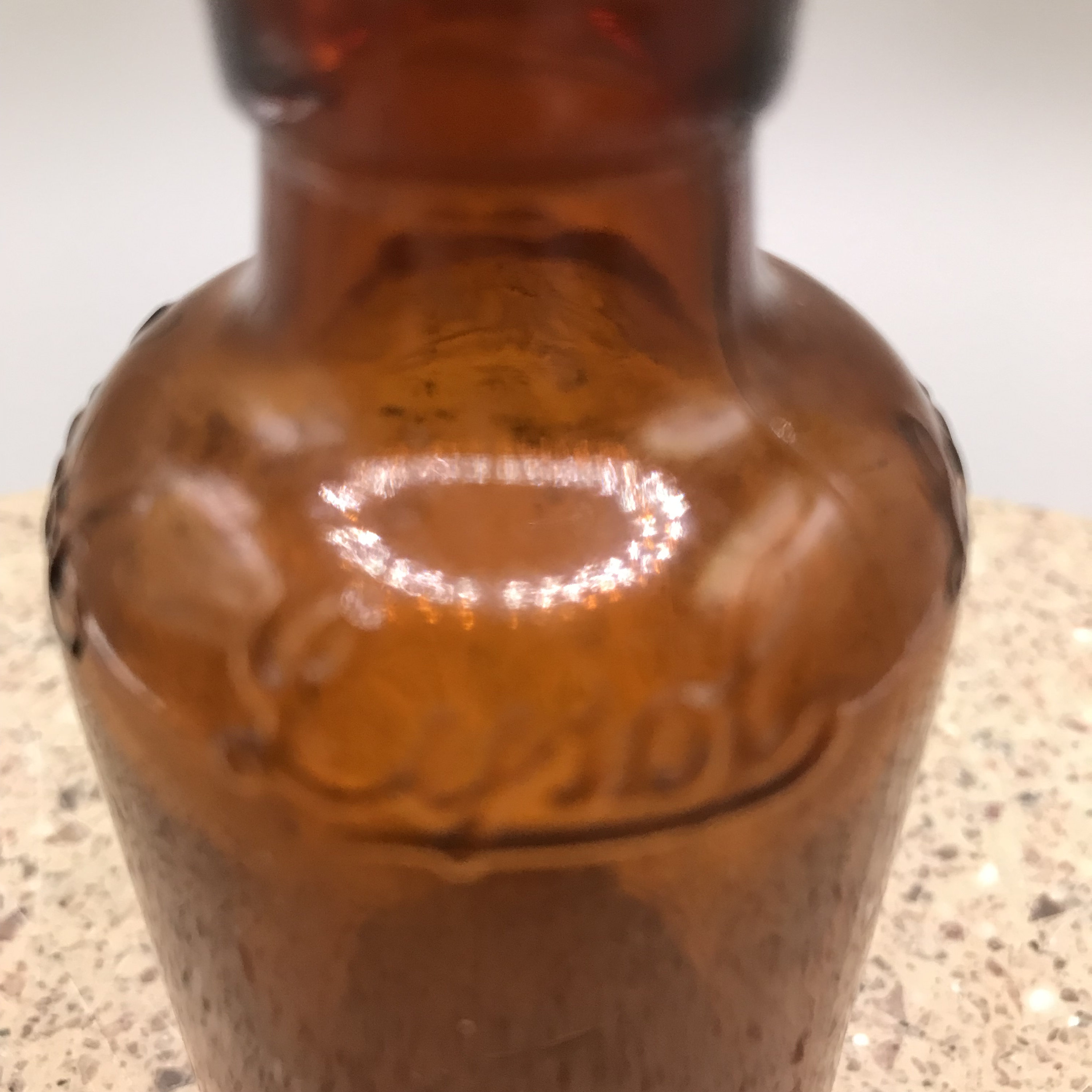 Vintage 4" Amber Glass Lysol Bottle - Etsy