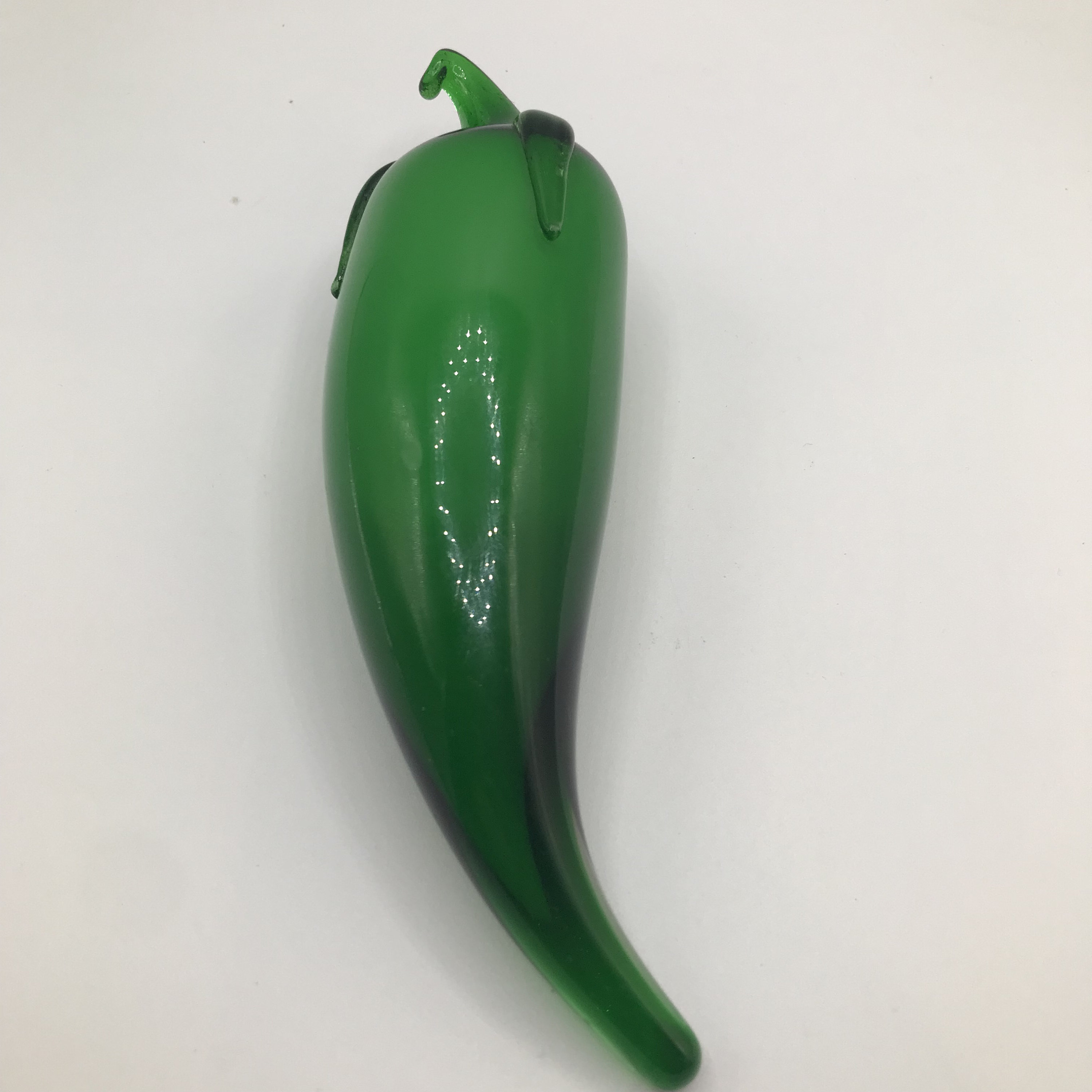 Green Chili Pepper Art Glass Hand Blown Vegetable - Etsy