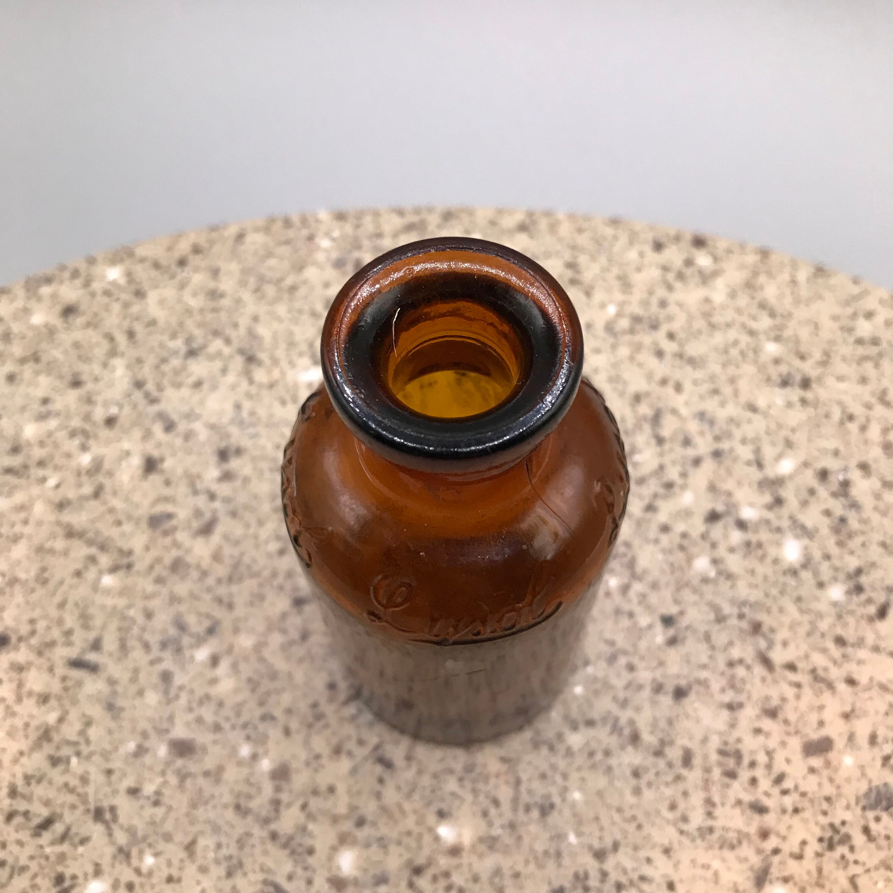 Vintage 4" Amber Glass Lysol Bottle - Etsy