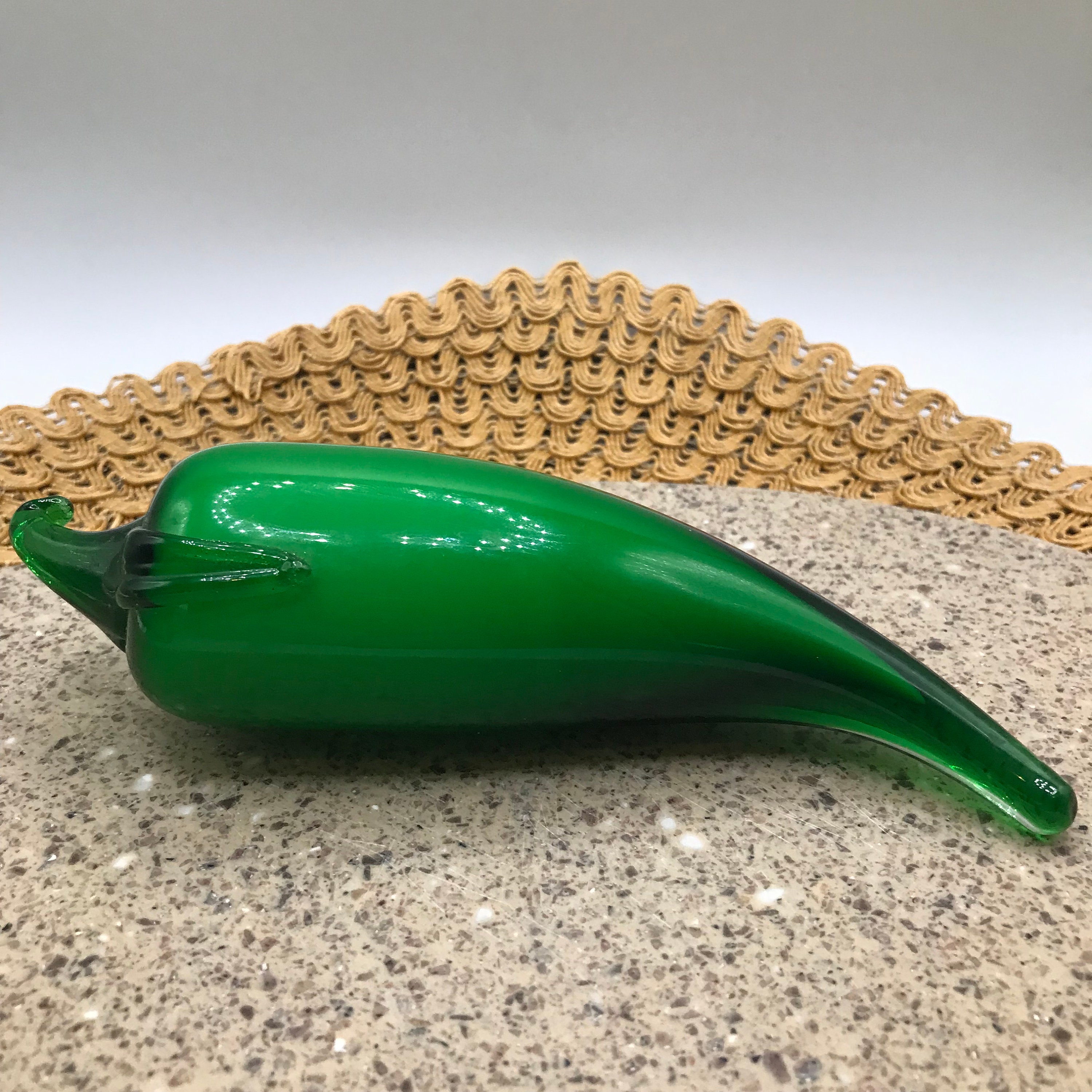 Green Chili Pepper Art Glass Hand Blown Vegetable - Etsy
