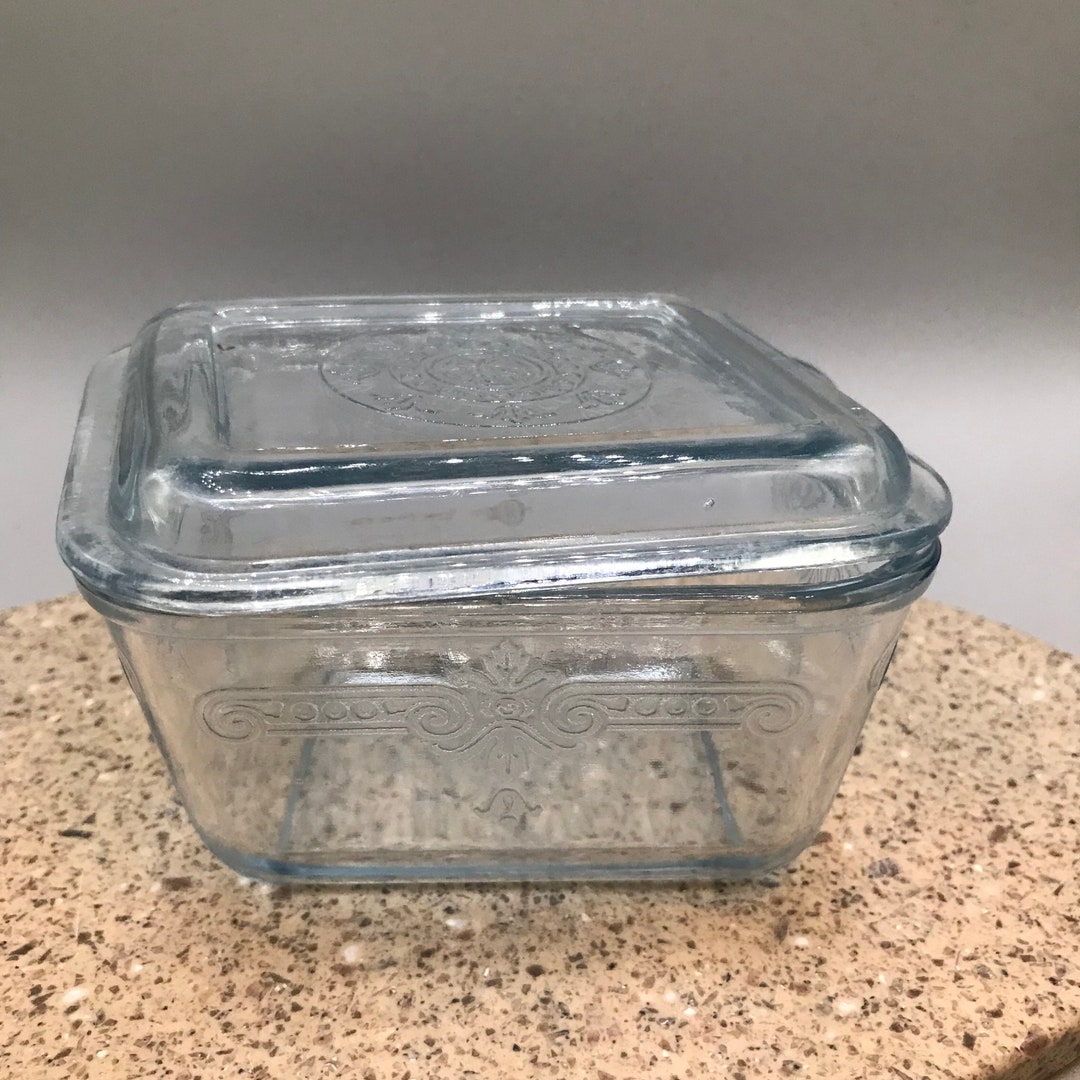 Small Fire King Refrigerator Dish With Lid - Etsy