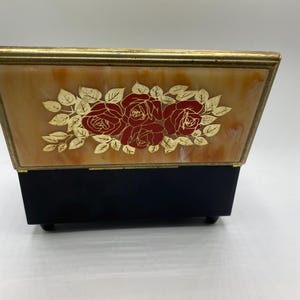 Red Rose Top Jewelry Box Music Box - Etsy