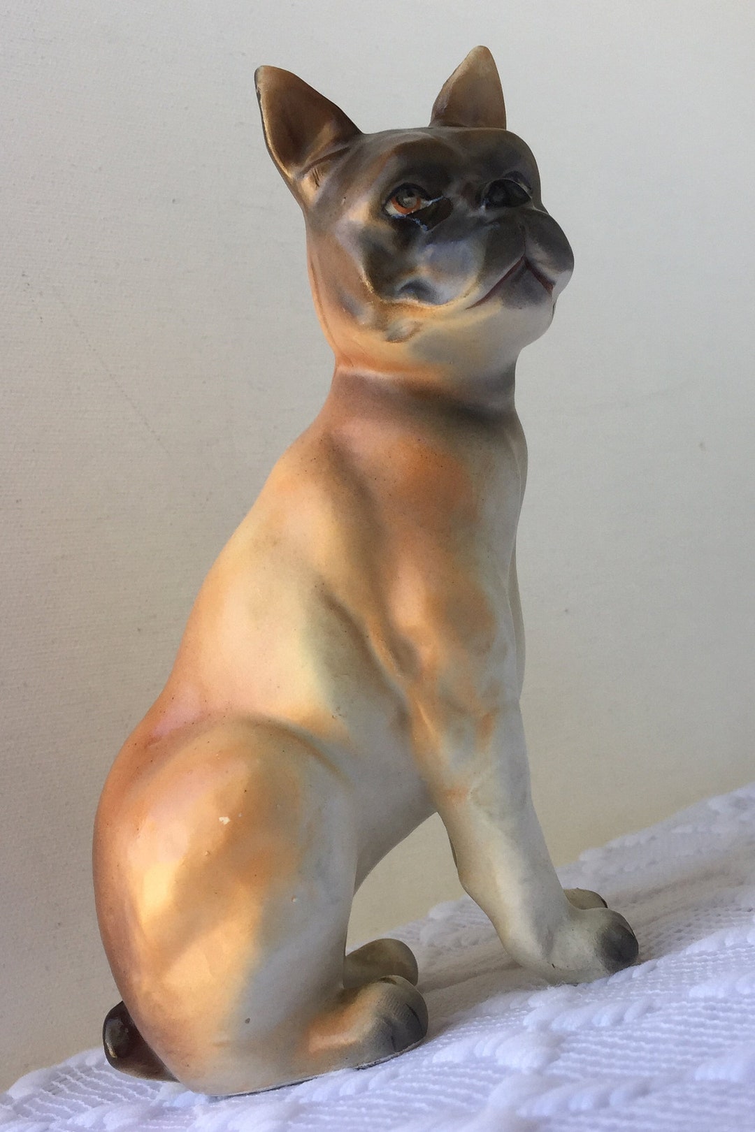 Vtg Ceramic Boxer Dog Made in Japan - Etsy