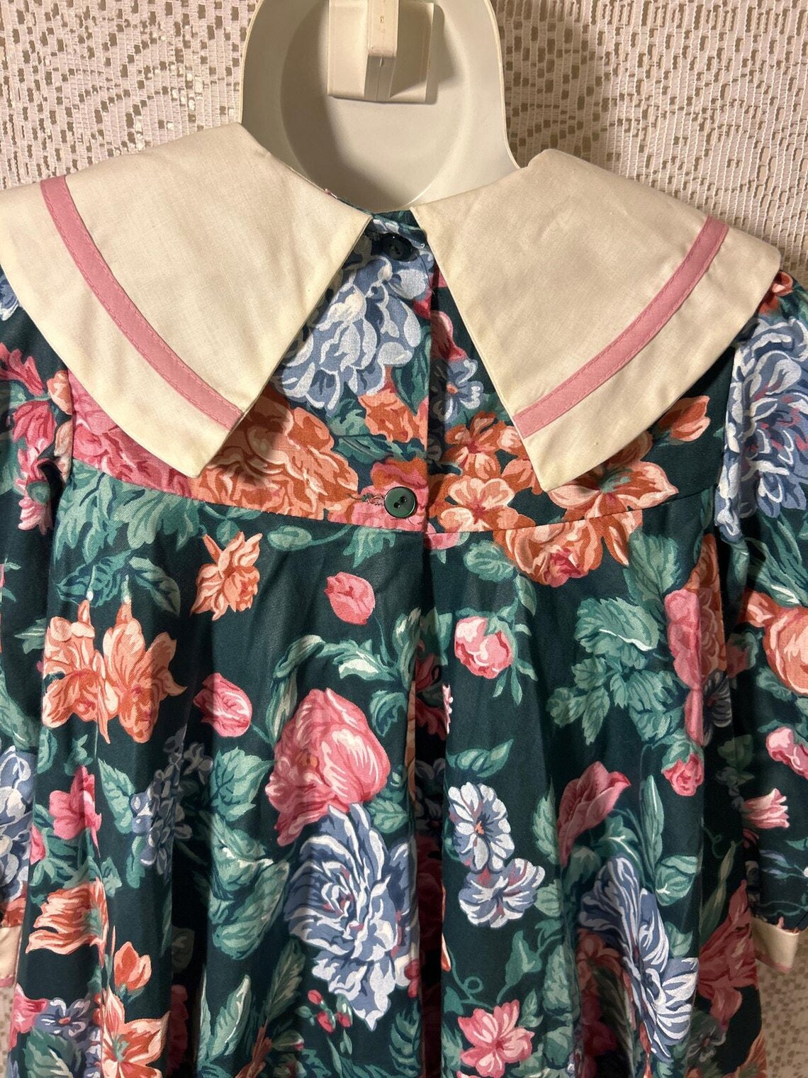 Vintage 80s Jo Lene Floral Tea Party Dress, Sailor Style, Girls 5, USA - Etsy