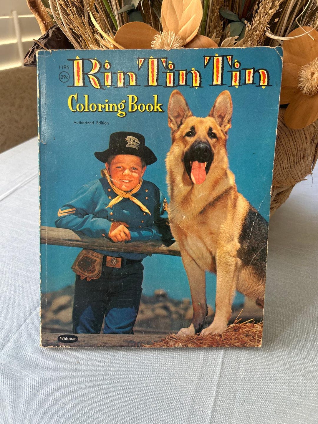 Vintage Rin Tin Tin Coloring Book 1958 Whitman Publishing Co. USA - Etsy