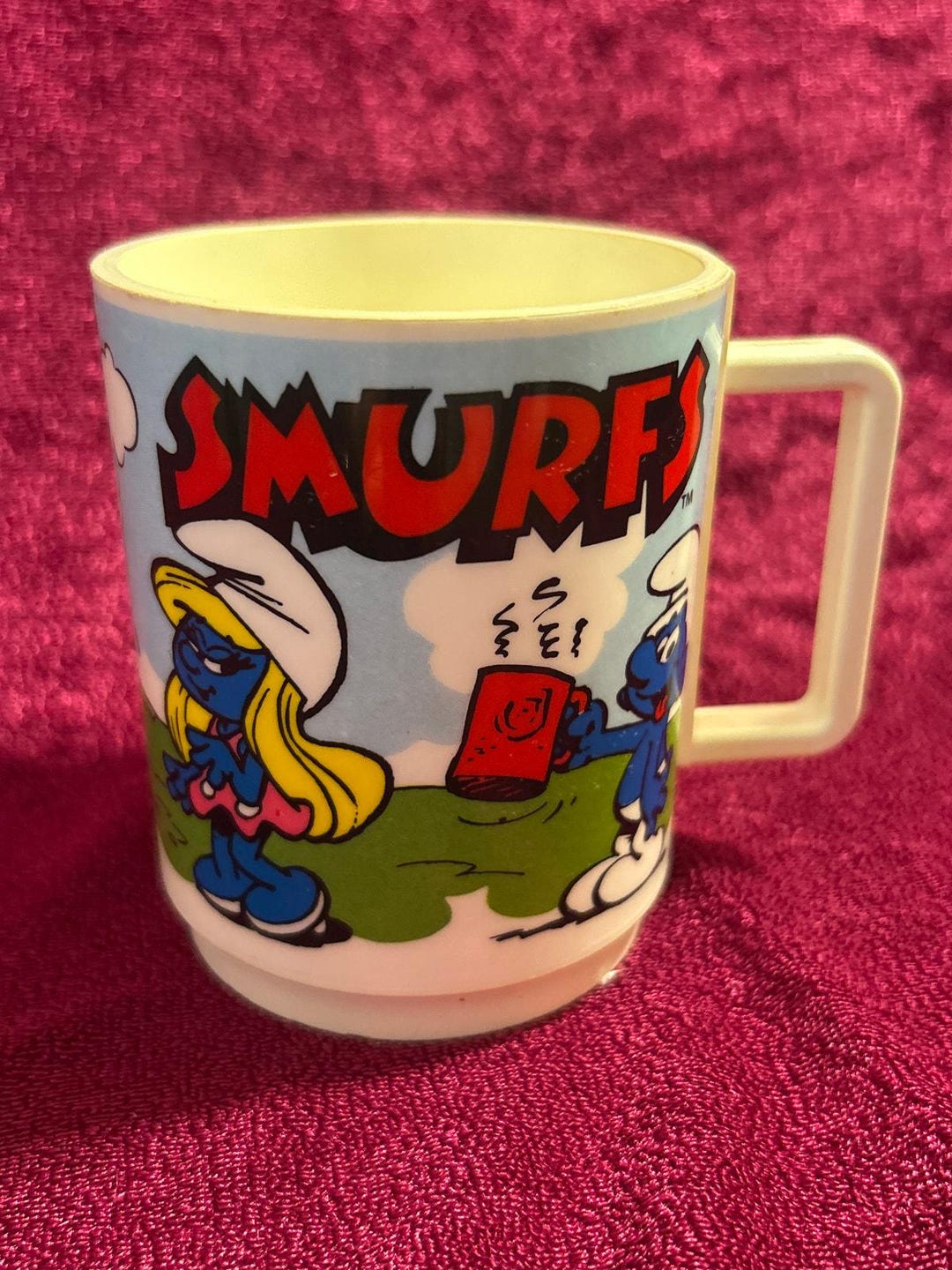 Smurfs Plastic Drinking Cup, Deka Elisabeth N J 269, USA, 80’s - Etsy