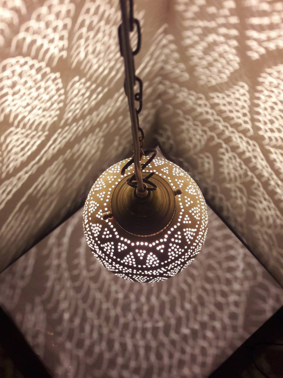 This Spherical Small Ceiling Light Fixture is a Versatile - Etsy