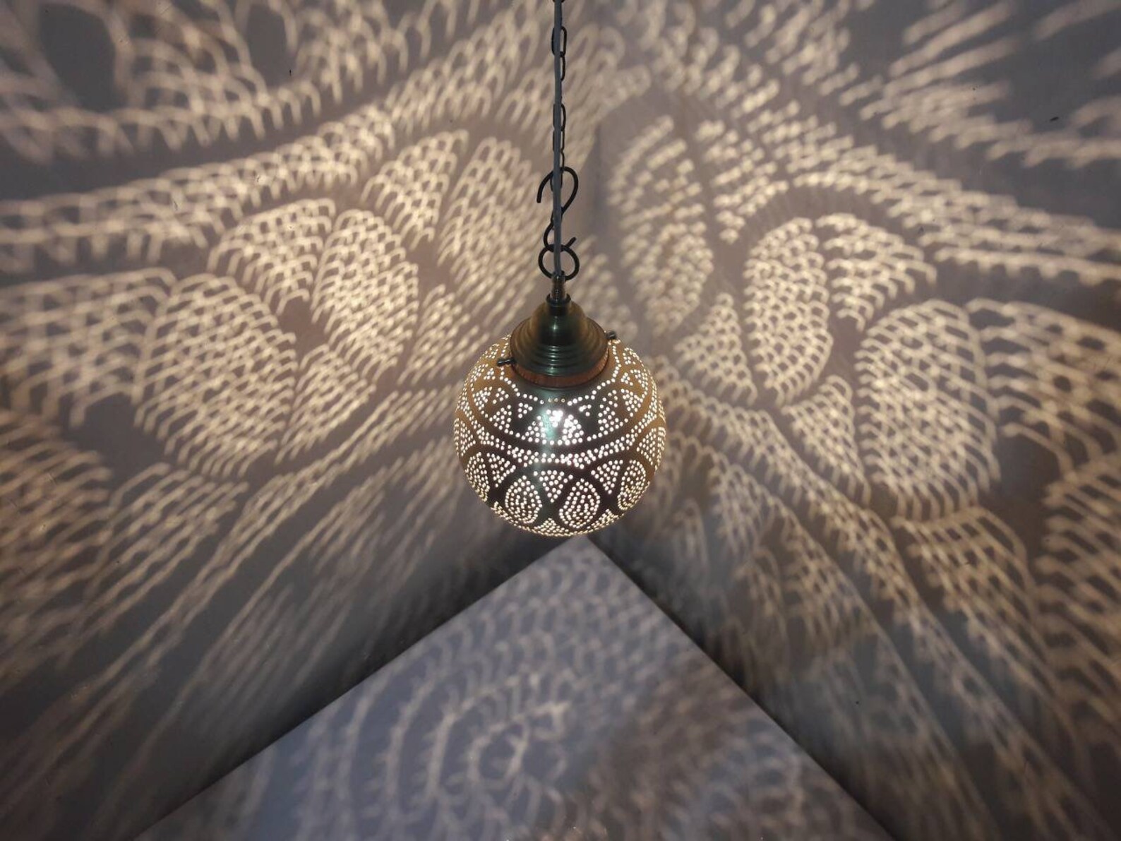 This Spherical Small Ceiling Light Fixture is a Versatile - Etsy