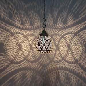 This Spherical Small Ceiling Light Fixture is a Versatile Piece as It ...