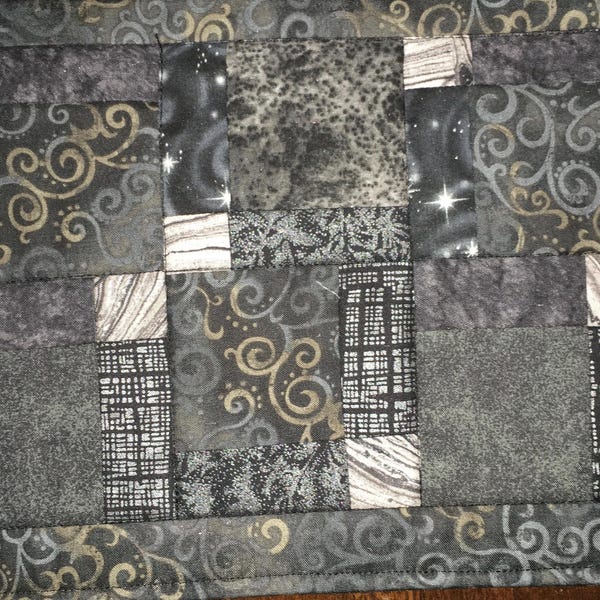 Black Table Runner - Etsy