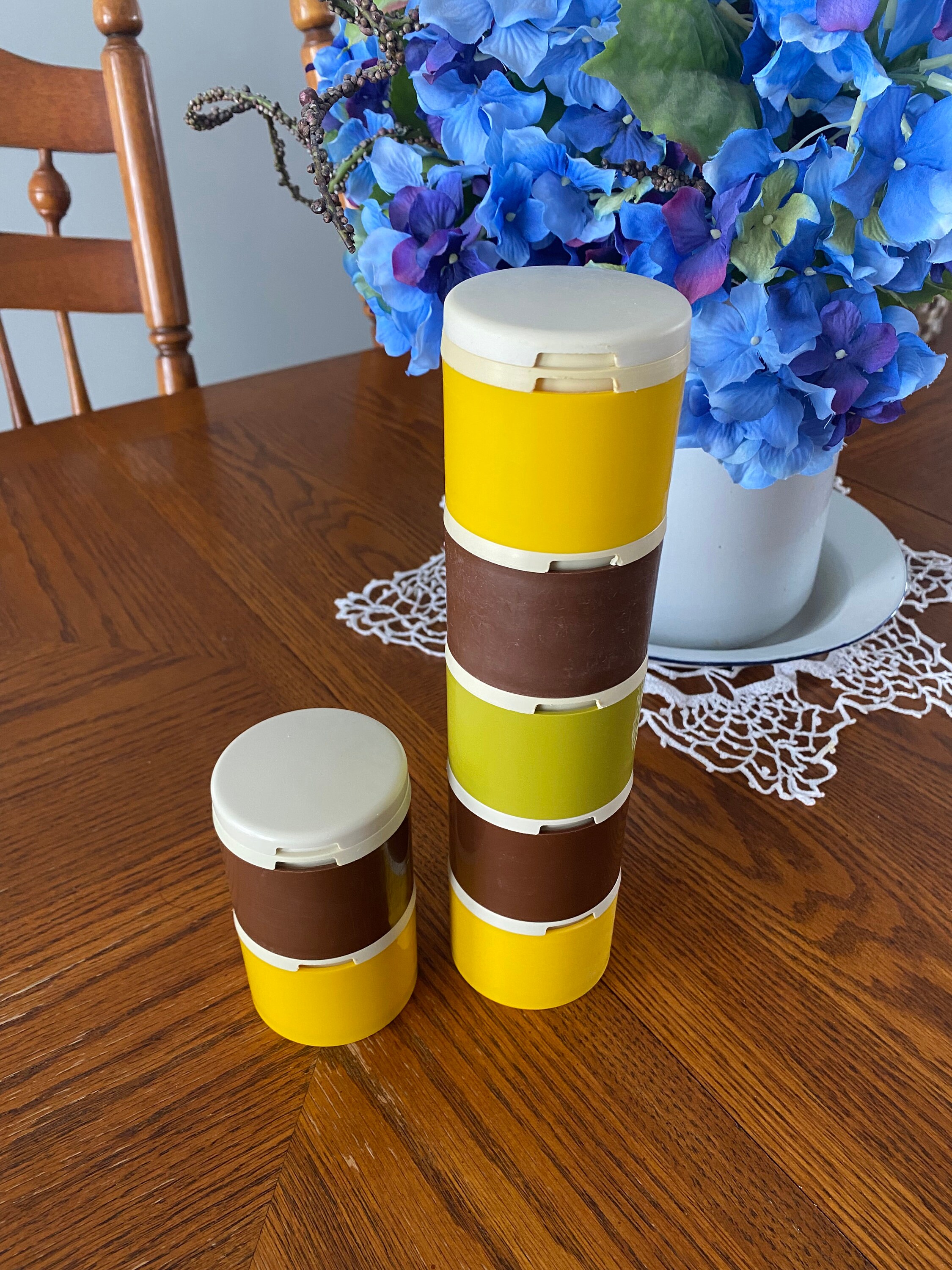 Tupperware 1308 Stacking Spice Jar Containers Set of Seven - Etsy