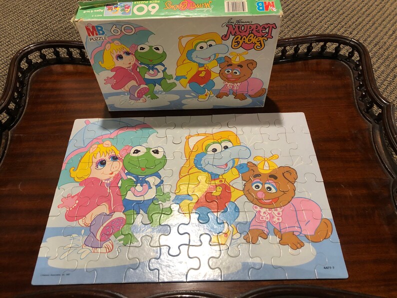 Vintage 1987 Jim Hensons Muppet Babies 60 Piece Jigsaw Puzzle - Etsy