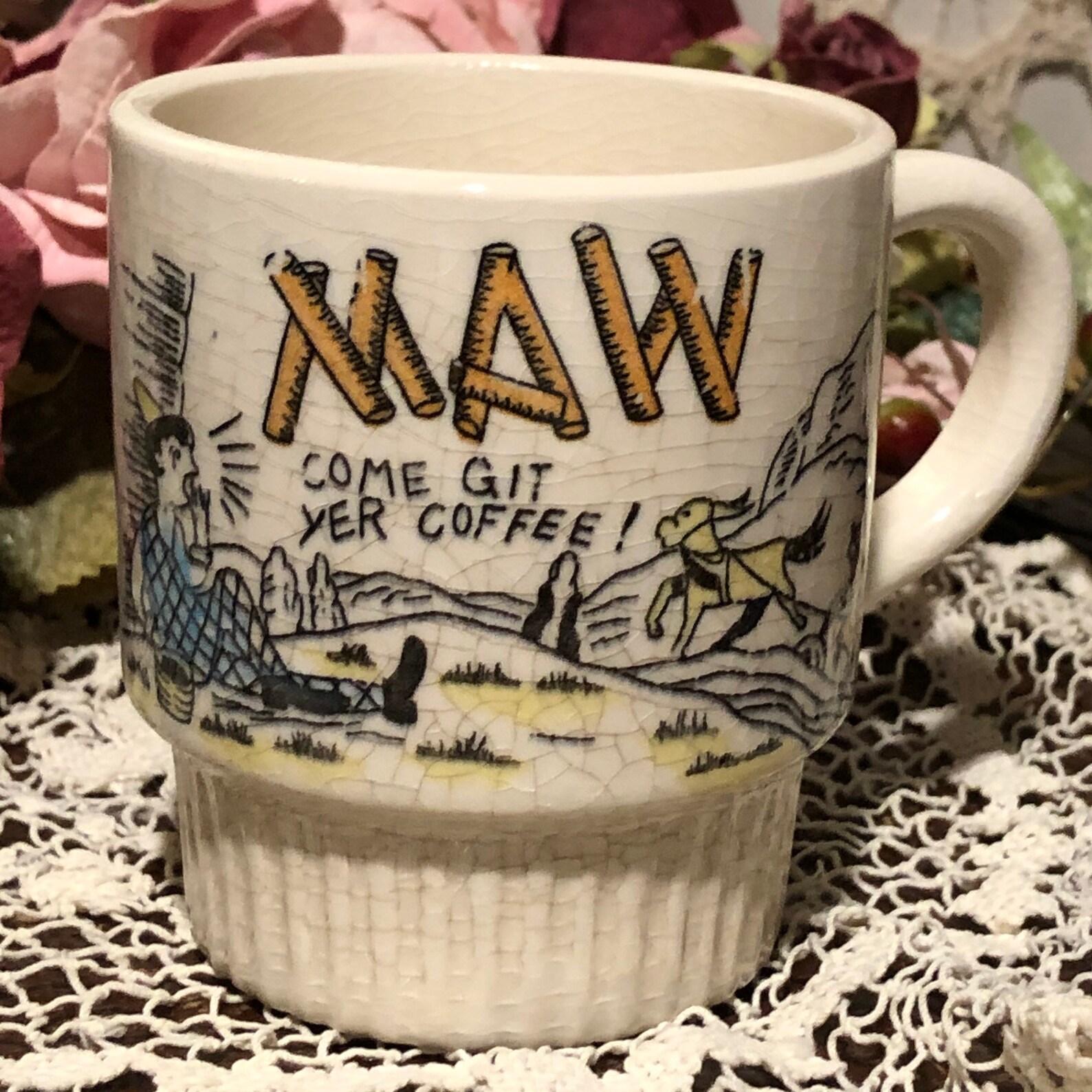 Vintage Hillbilly Maw Come Git Yer Coffee Mug Made in Japan - Etsy