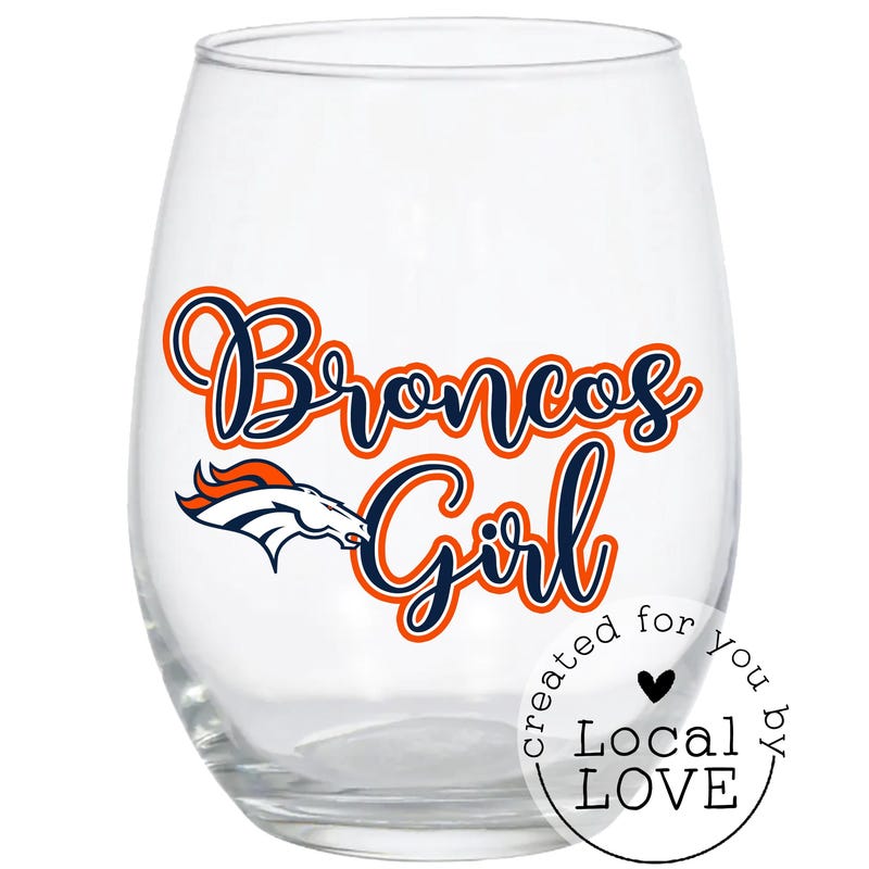 Broncos Girl Glass - Etsy