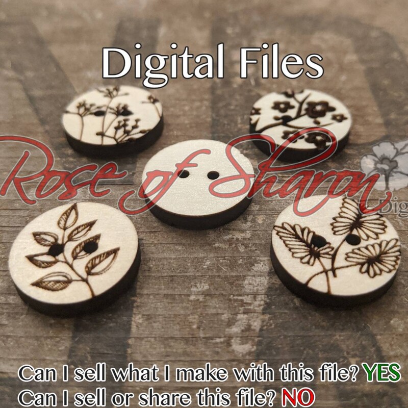 Laser Cut Button - Etsy