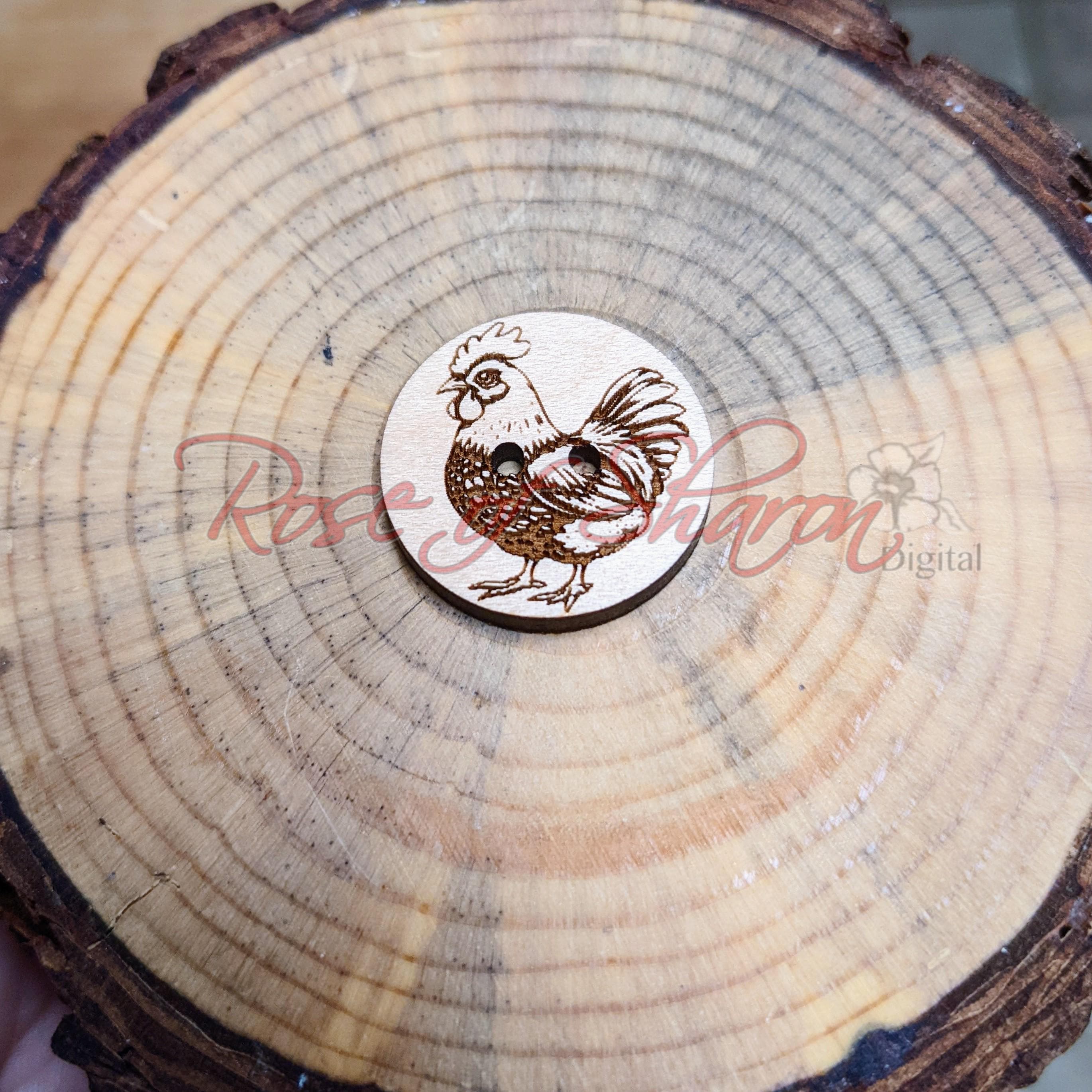 DIGITAL Chicken Buttons SVG File, Farm Animals, Cute Baby Chick, Fiber ...