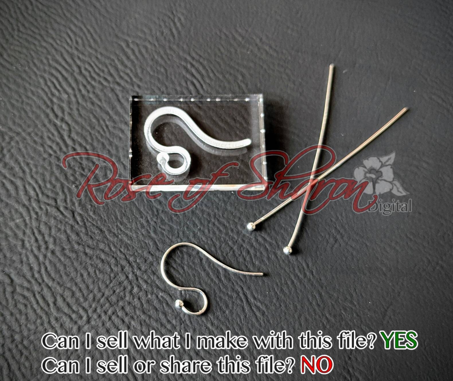 DIGITAL Ear Wire Jig SVG File Loop Fits 1/8 Earring - Etsy