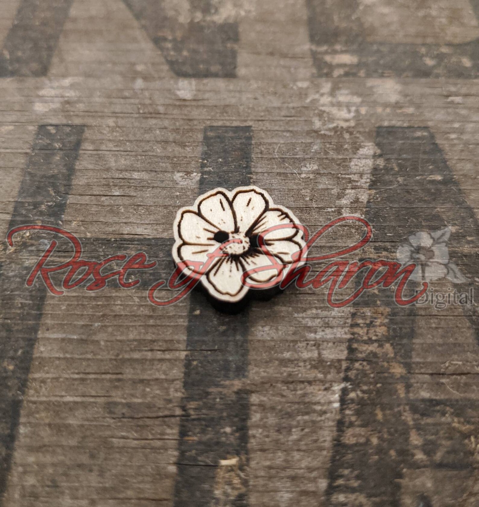 Flower Buttons SVG Files Sunflower Daisy Plumeria Rose | Etsy