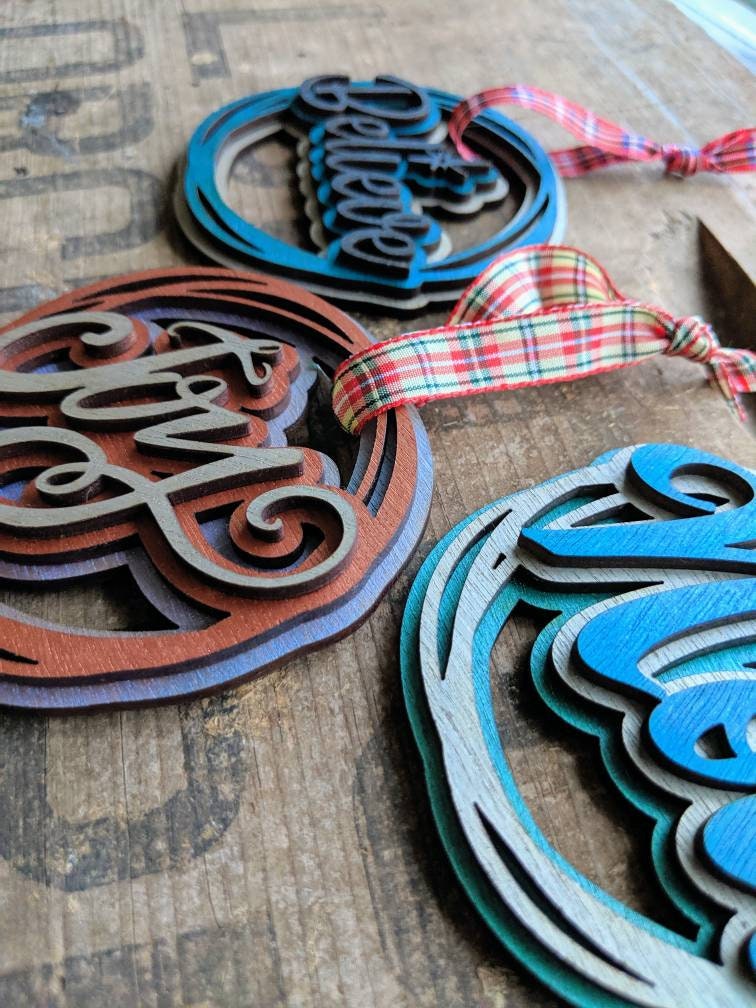 Noel Ornament SVG File, PDF, EPS, Vector, Christmas Ornament Svg, Tree ...