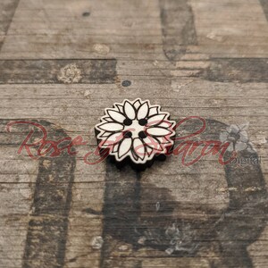 Flower Buttons SVG Files, Sunflower, Daisy, Plumeria, Rose, Template ...