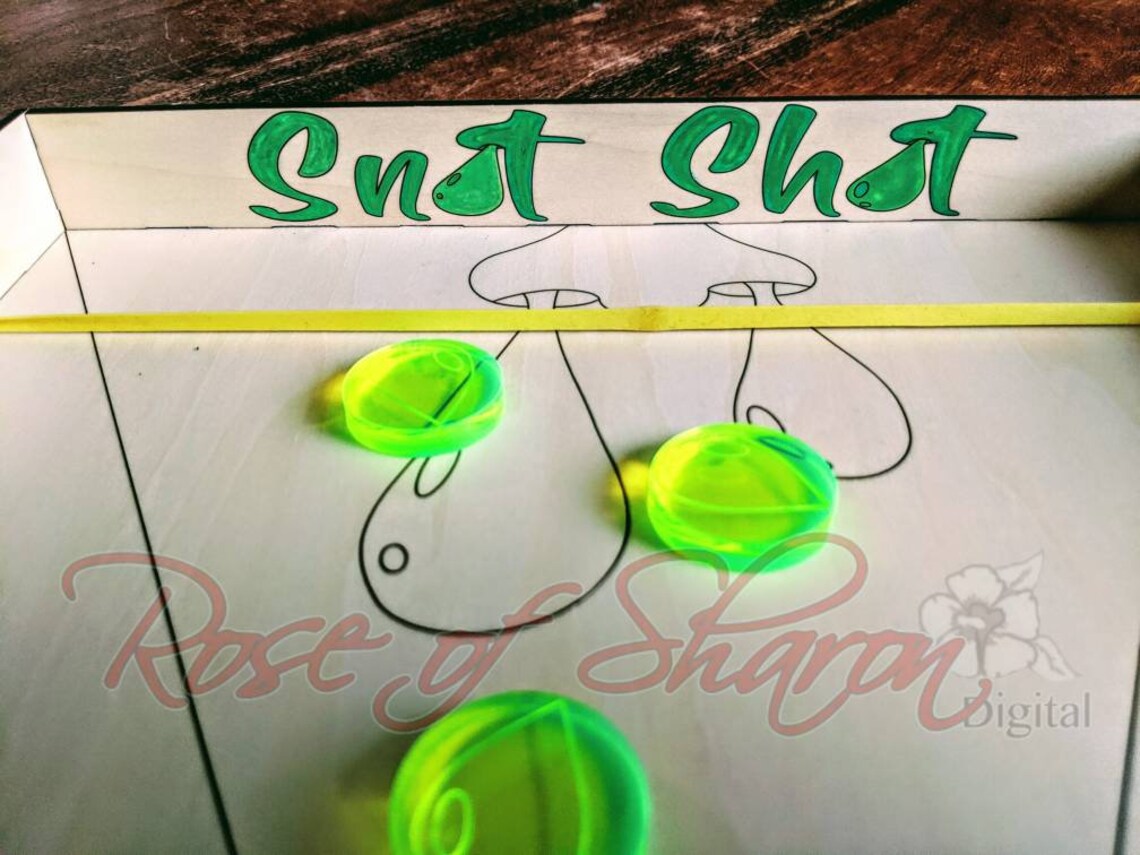 Snot Shot Game SVG Files, Table Hockey, Pucket, Passé Trappe, Rubber ...