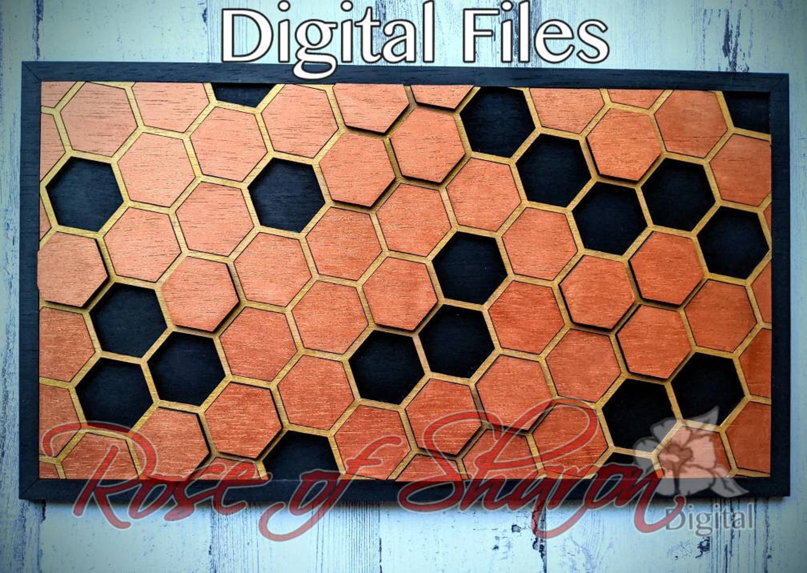 Honeycomb Layered Sign SVG Diy Laser Cut Sign Files - Etsy