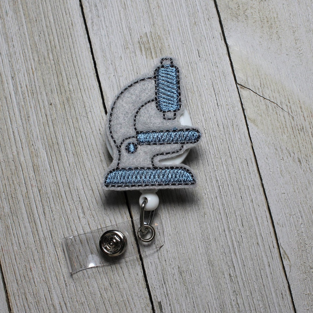 Microscope Badge Holder, Microscope Feltie, Science Badge Holder ...