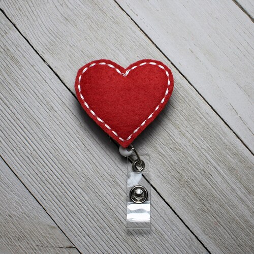 Heart Reel-heart Badge Reel Heart Badge Cardiac Heart | Etsy