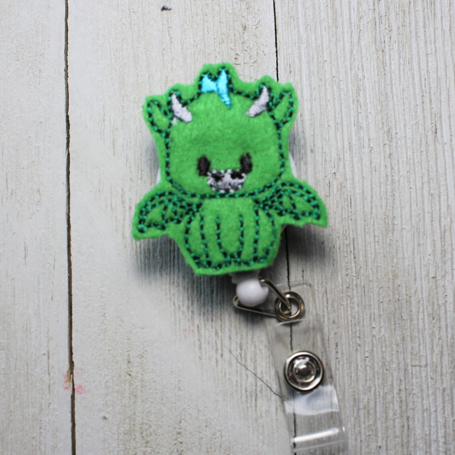 Dragon Retractable Name Tag Badge Holder Purple Dragon ID - Etsy
