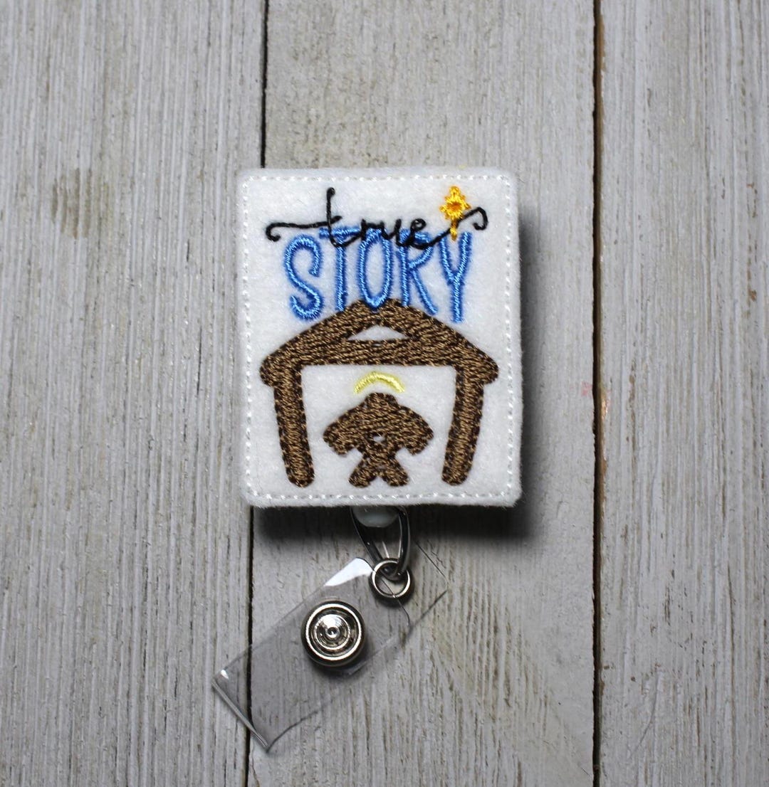 Nativity Badge Holder, Manger Badge Holder, True Story ID Holder, True ...