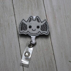 Cute Bat Name Badge Holder With Retractable Reel Seasonal ID - Etsy