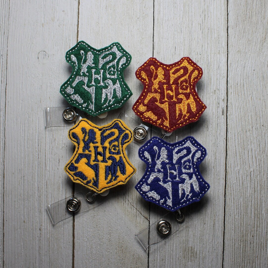 Wizard Badge Holder, Wizard Shield ID Holder, School Badge Reel - Etsy