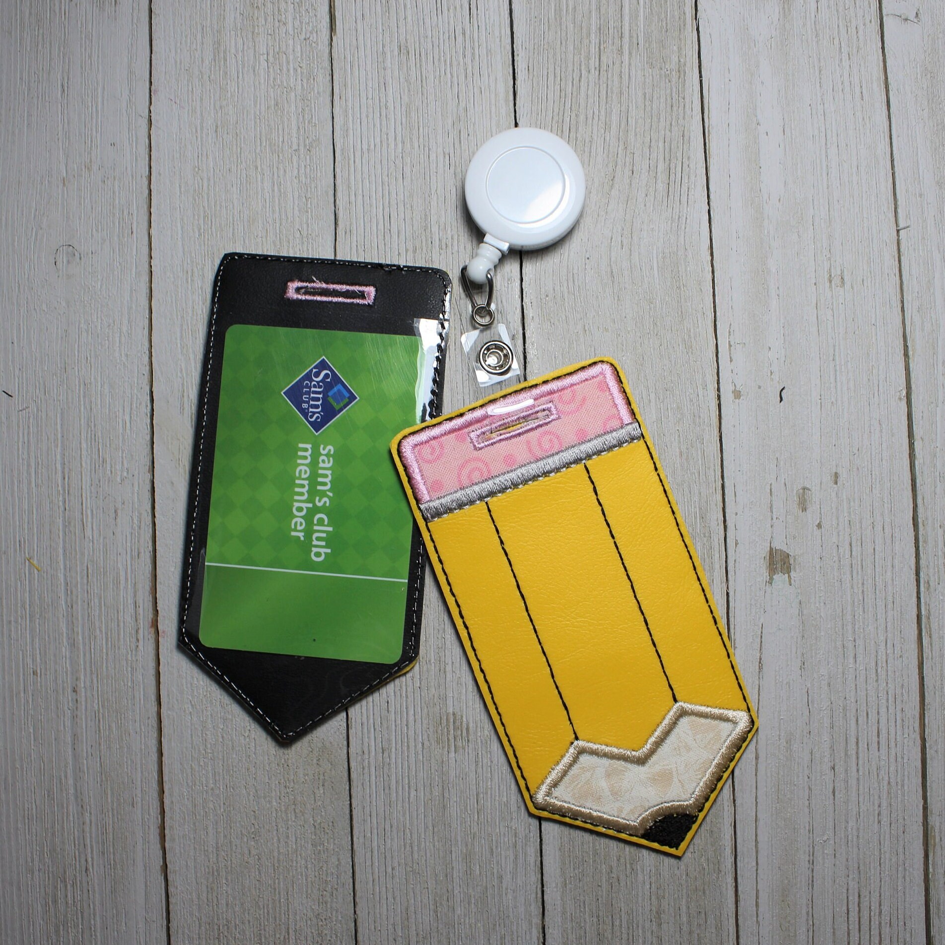 Empty Id Card Key Chain