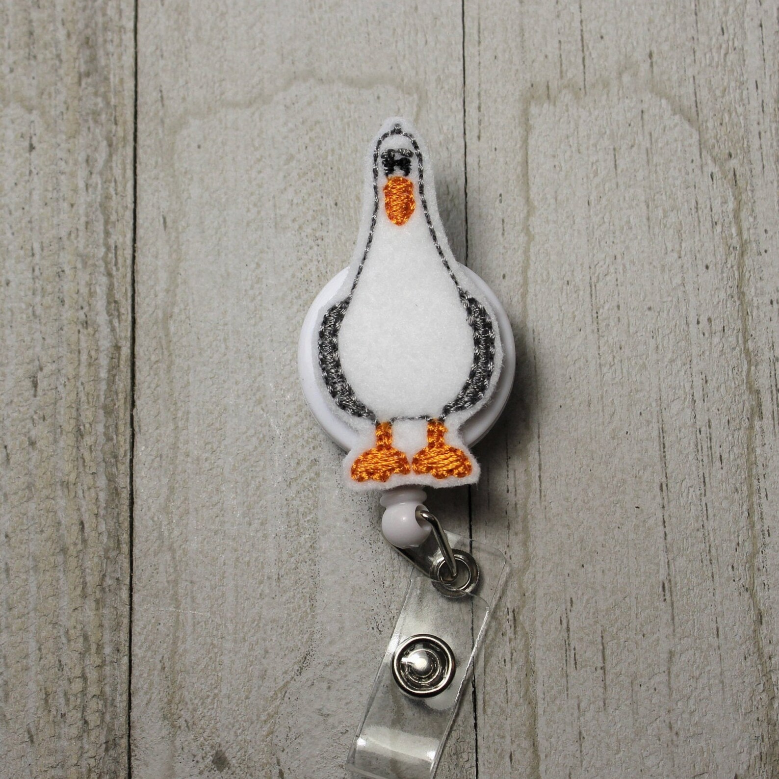 Cute Seagull Retractable Badge Reel Gift for Nurses and - Etsy