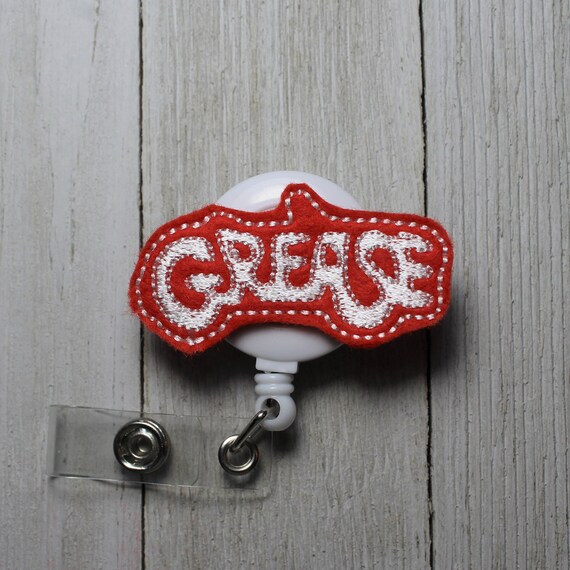 Car badge holder with retractable reel red car badge | Etsy