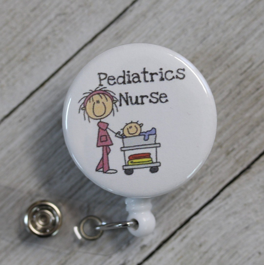 Nurse Badge Holder, Pediatric Nurse Badge, Button Badge, I Can Fix It ...